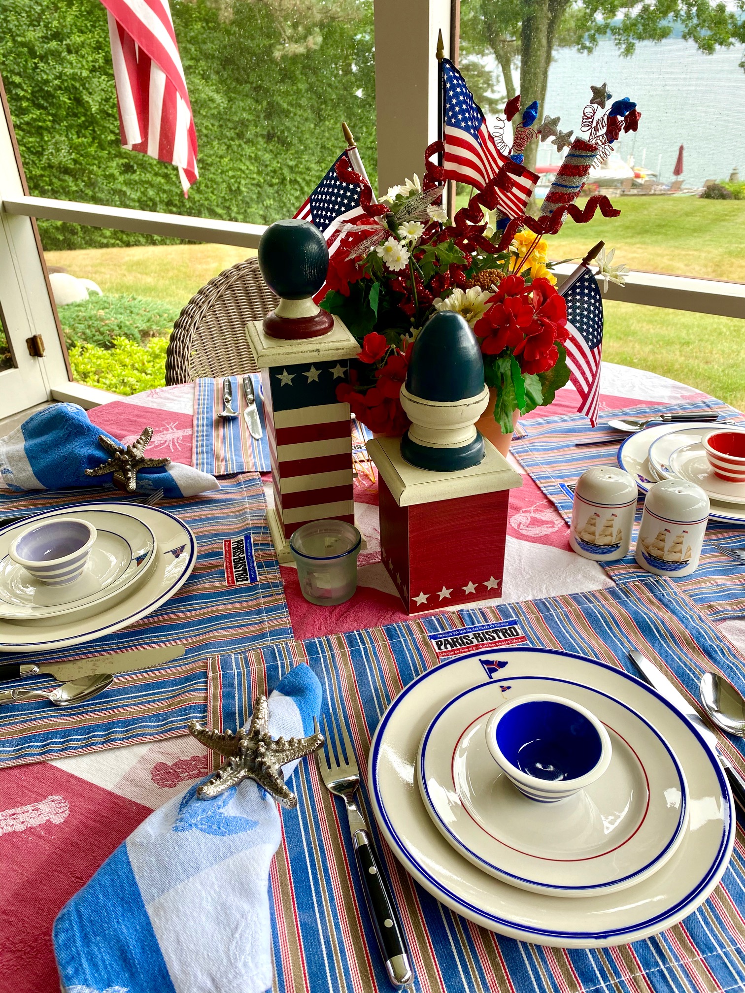 A Patriotic Table for the Fourth of July - The Hive